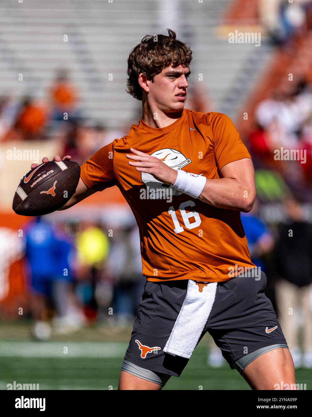 Austin, USA. 23rd Nov, 2024. Nov 23, 2024.Arch Manning #16 of the Texas ...