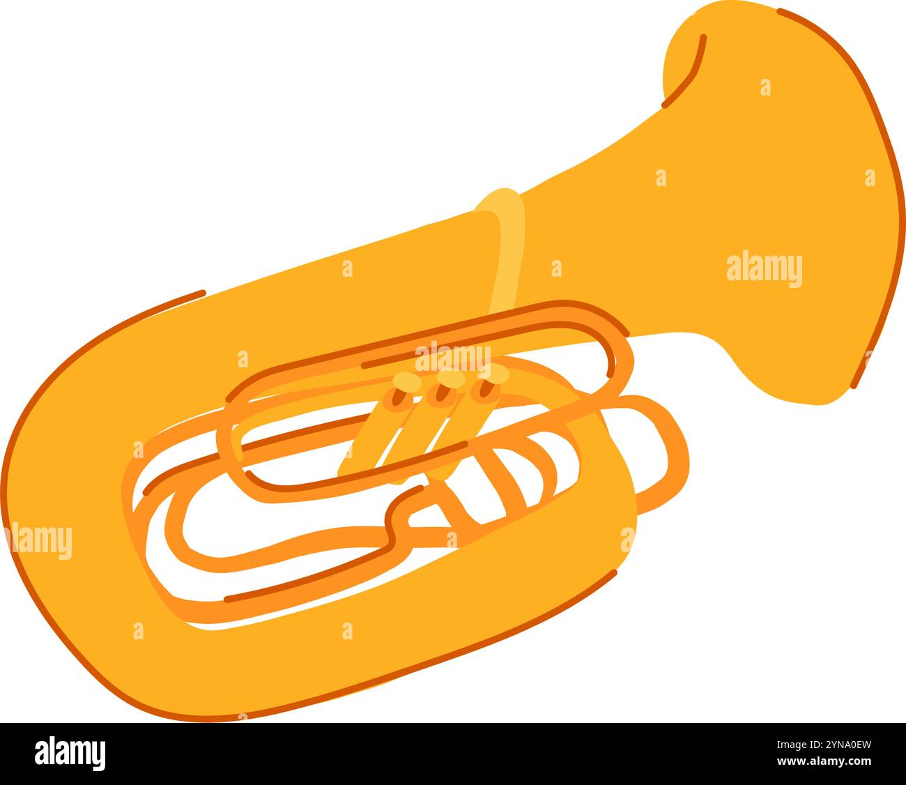 sound tuba cartoon vector illustration Stock Vector Image & Art - Alamy