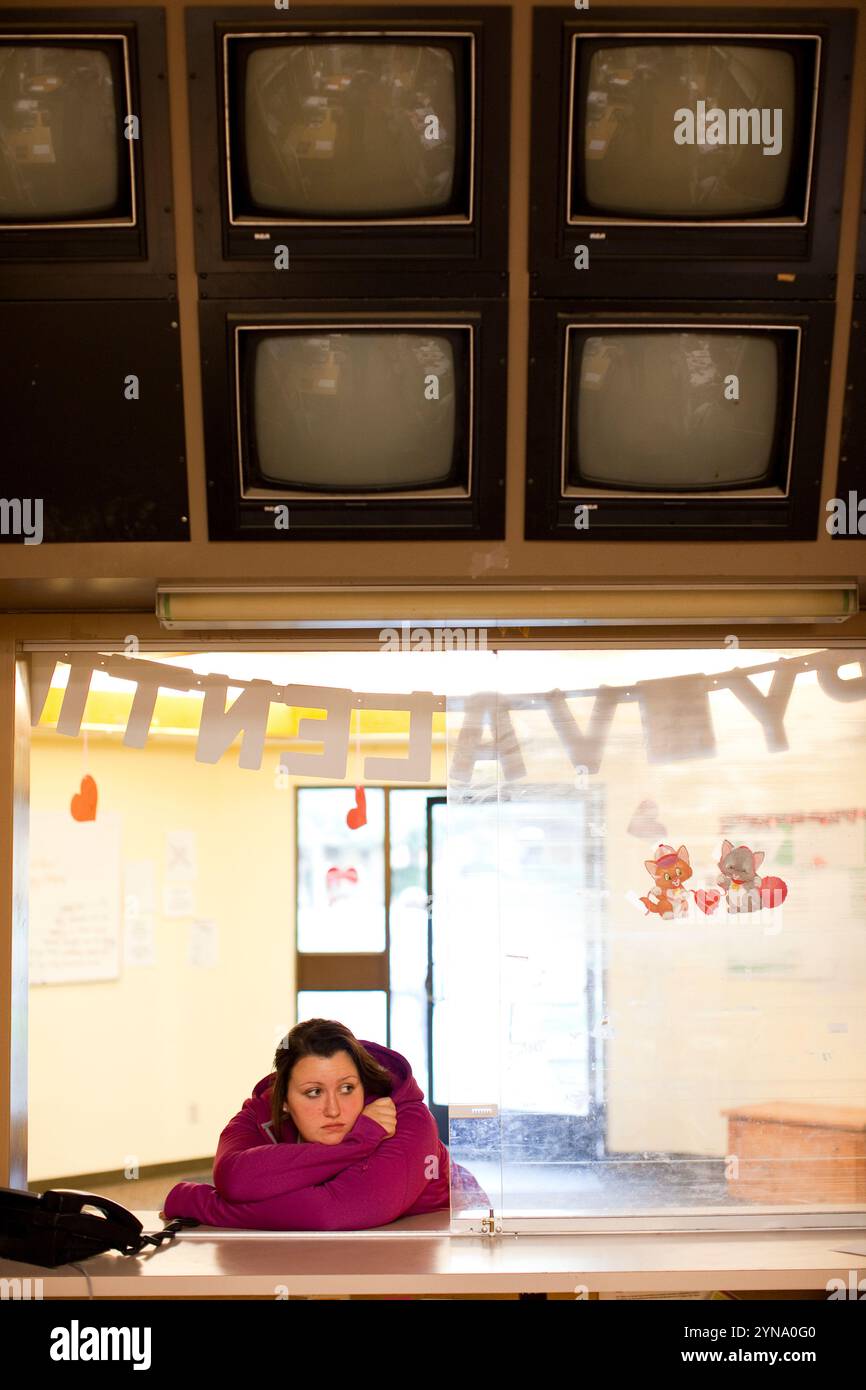 Reedley, California, United States. Portrait of female student at a ...