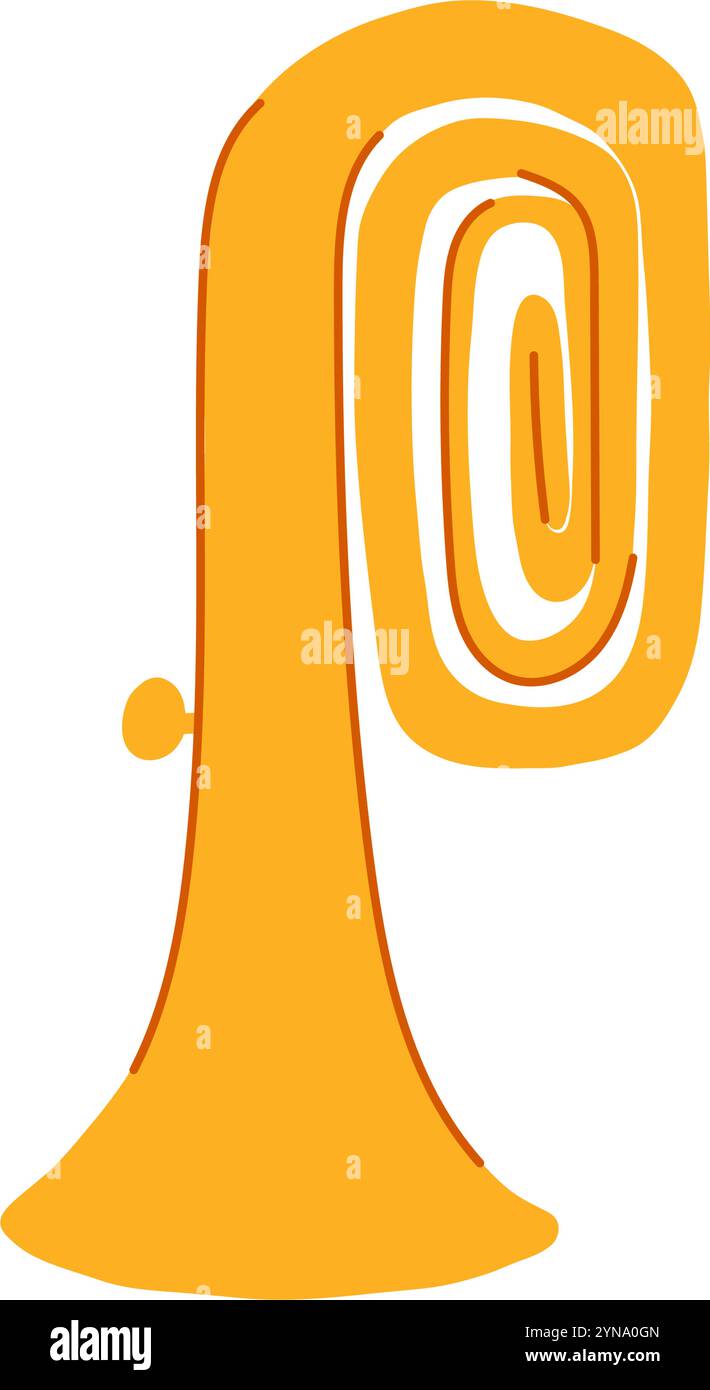 instrument tuba cartoon vector illustration Stock Vector Image & Art ...