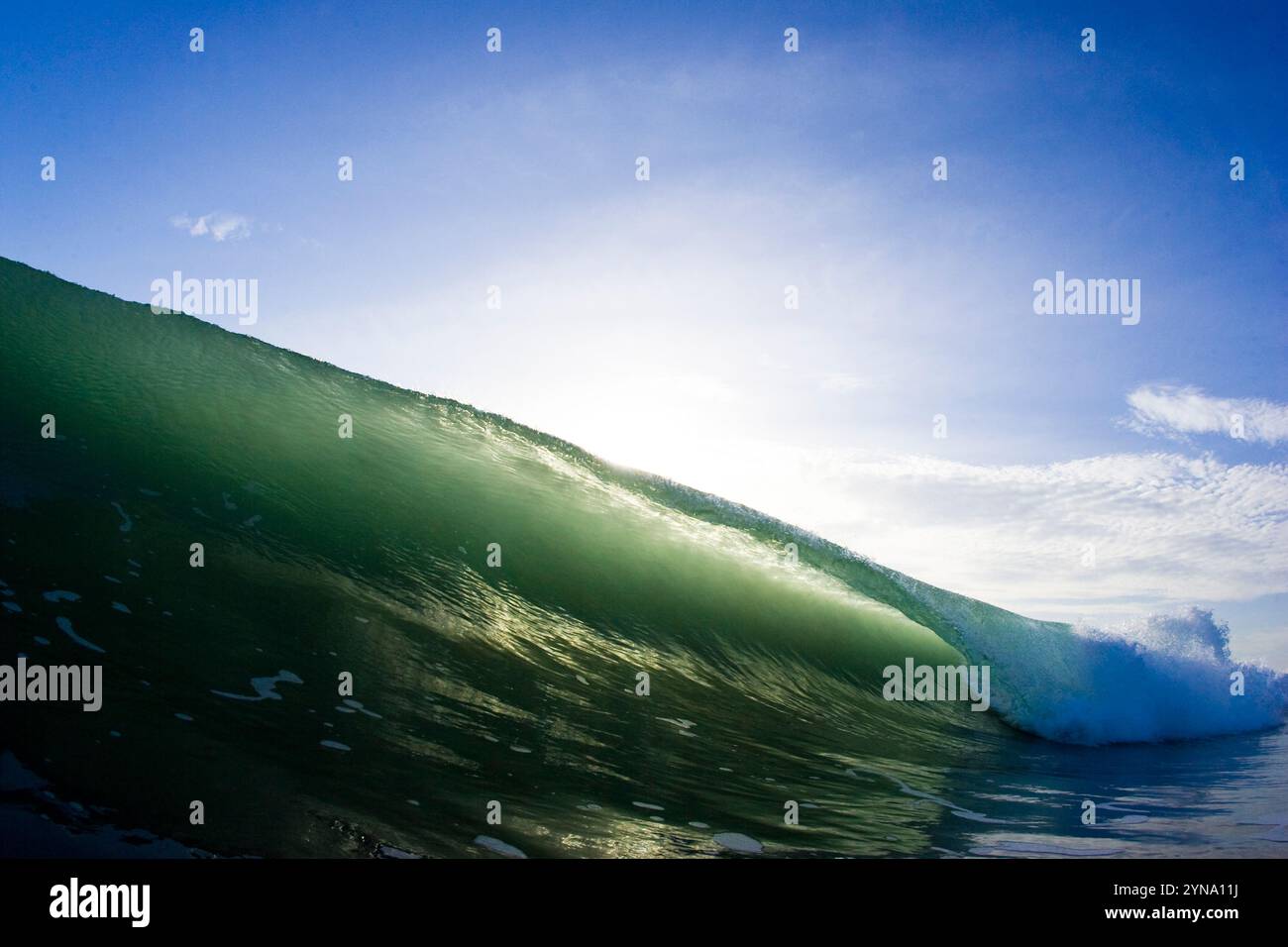 Water shot of wave breaking overhead in Dominican Republic Stock Photo ...