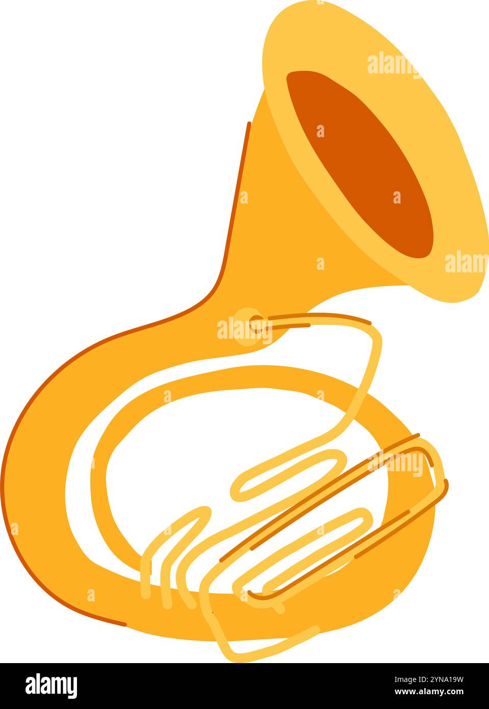 heavy tuba cartoon vector illustration Stock Vector Image & Art - Alamy