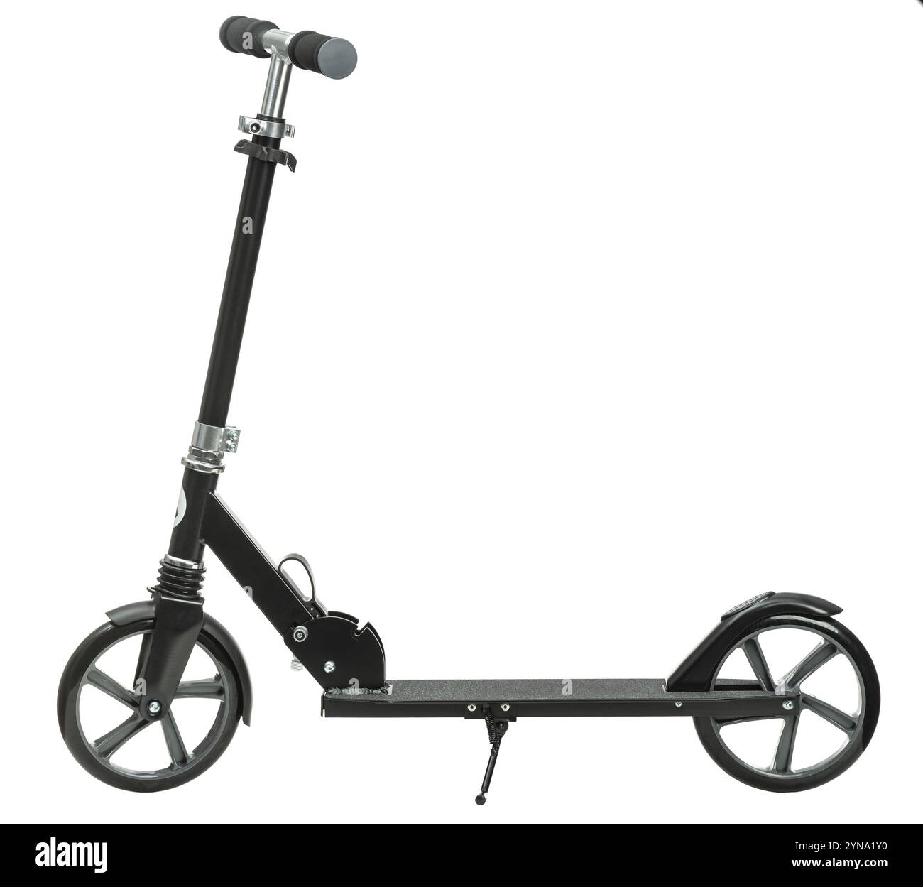 Black scooter isolated on transparent background Stock Photo - Alamy