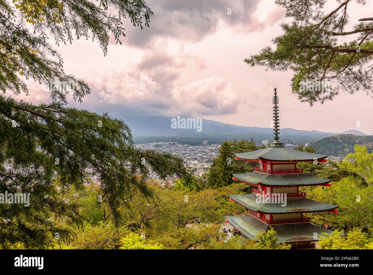 Fuji mountain from Arakurayama Sengen Park Stock Photo - Alamy