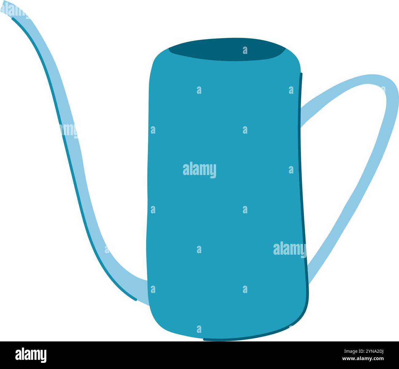 rust watering can metal cartoon vector illustration Stock Vector Image ...