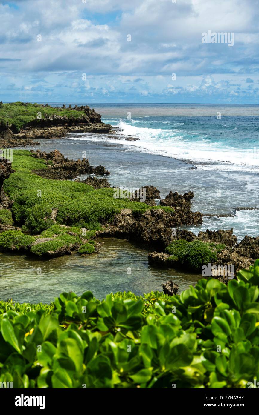 Snorkeling adventure at a popular spot in Inalåhan, Guam with beautiful ...