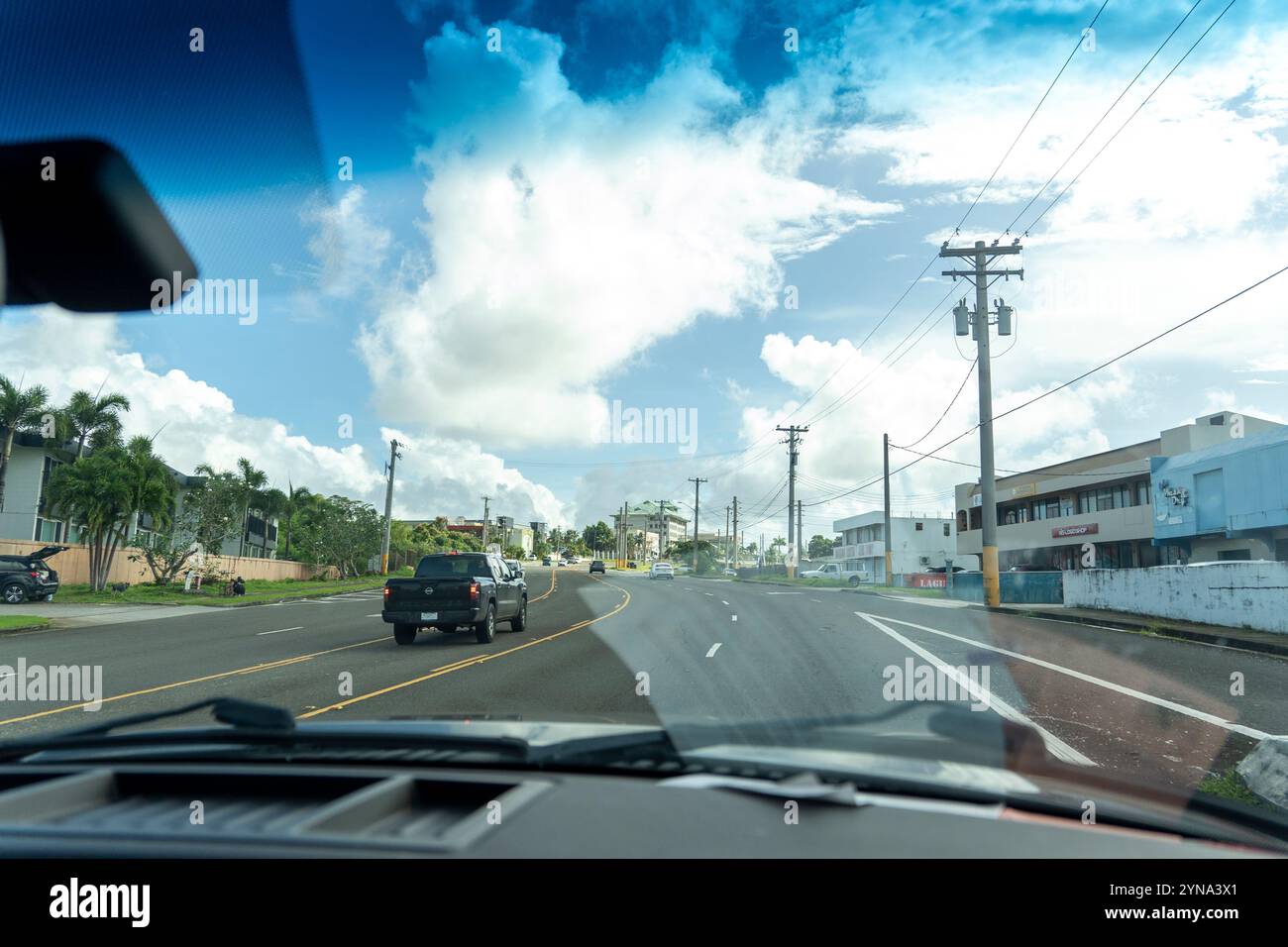 driving on the streets of Guam Stock Photo - Alamy