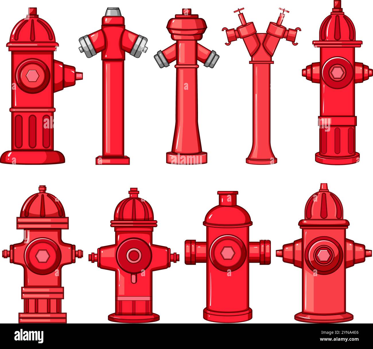 fire hydrant set cartoon vector illustration Stock Vector Image & Art - Alamy
