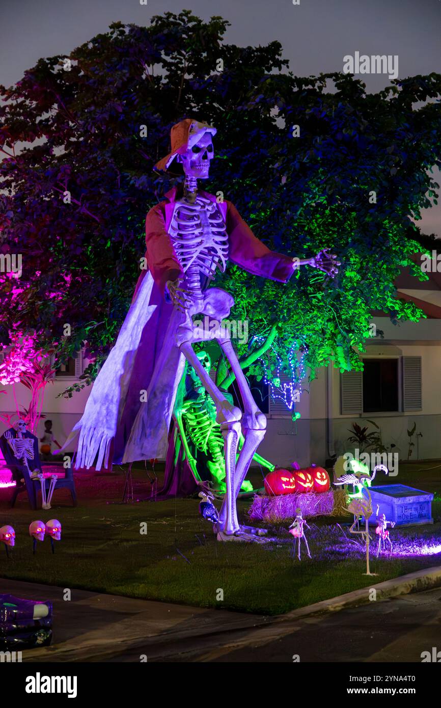 halloween night, trick or treating together Stock Photo - Alamy