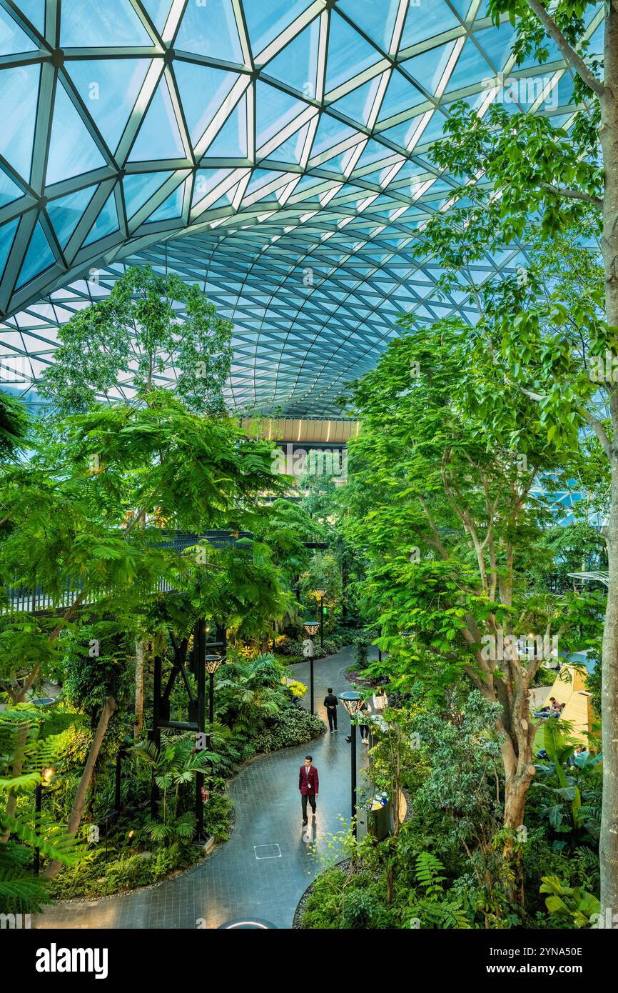 Qatar, Doha, Hamad International Airport, The Orchard Tropical Garden ...