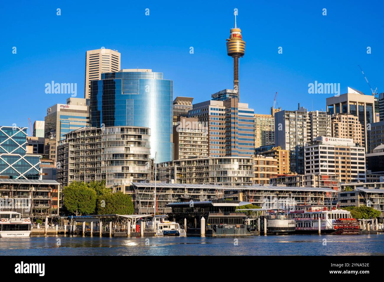 Australia, New South Wales, Sydney, Barangaroo district, the tallest ...