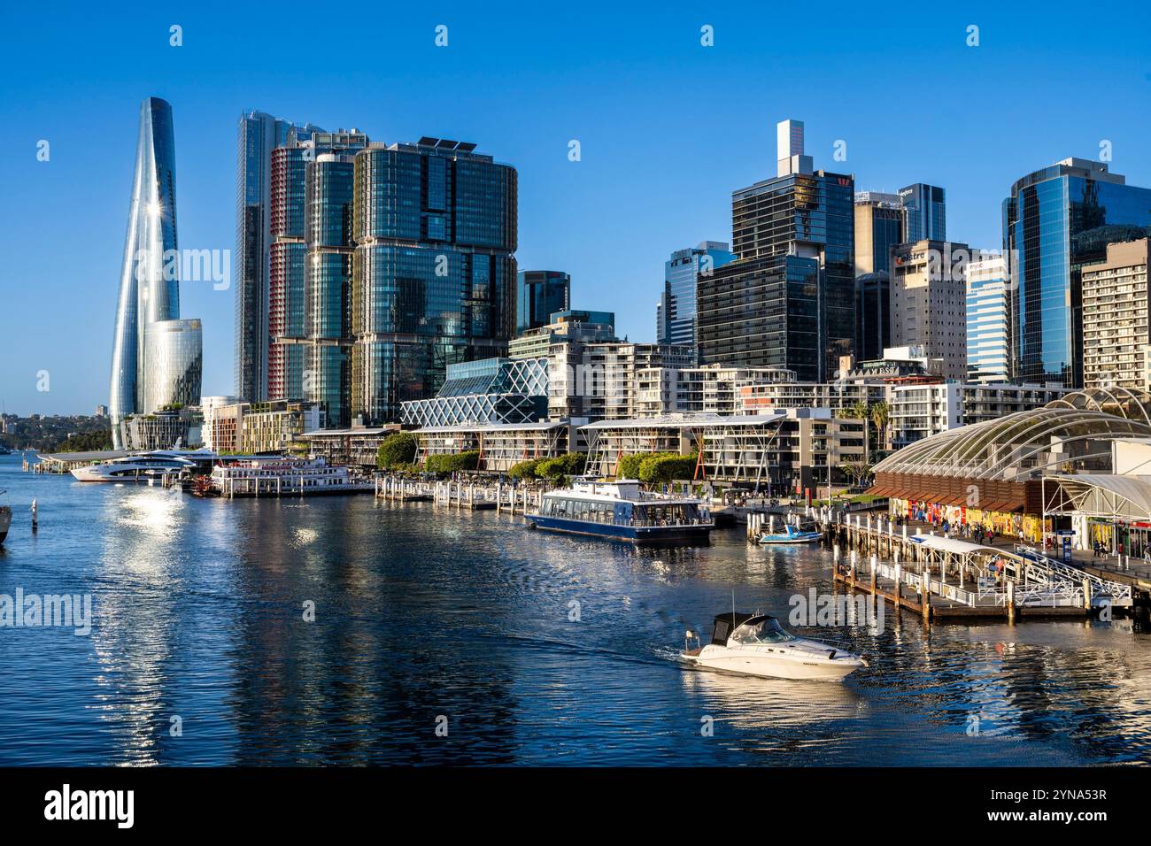 Australia, New South Wales, Sydney, Barangaroo district, the tallest ...