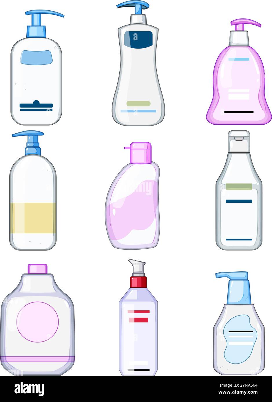 lotion baby set cartoon vector illustration Stock Vector Image & Art ...