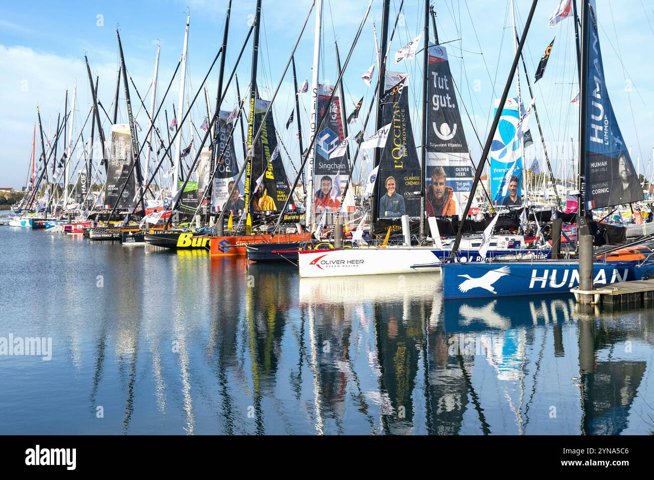 France, Vendee, Sables d'Olonne, Starting village of the Vendée Globe ...