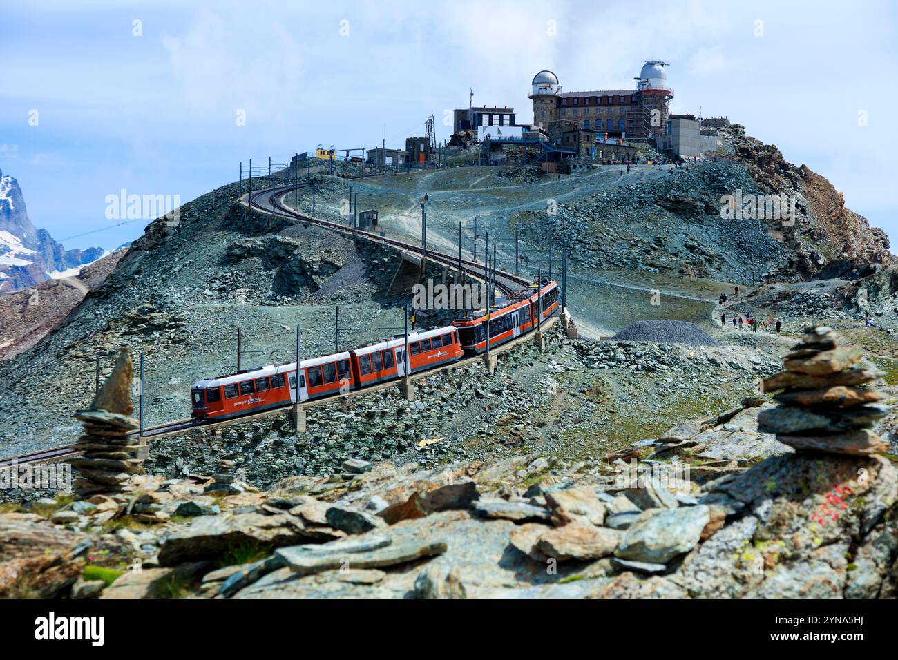 Switzerland, Canton of Valais, Zermatt, Gornergrat (3089m), the ...