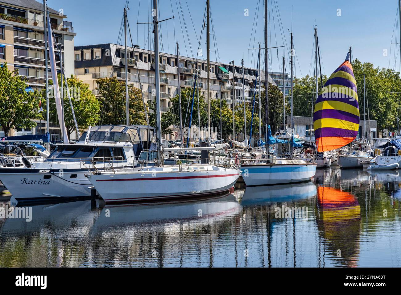 France, Calvados, Caen, the marina Stock Photo - Alamy