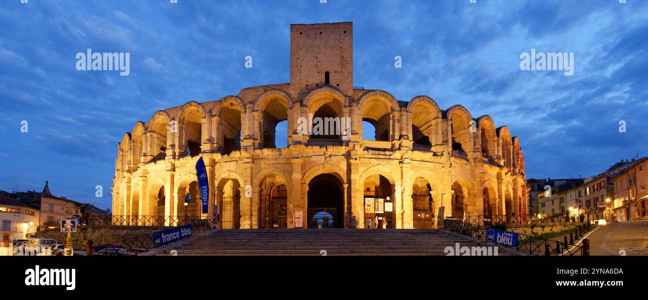 France, Bouches du Rhone, Arles, the Arenas, Roman Amphitheatre of 80 ...