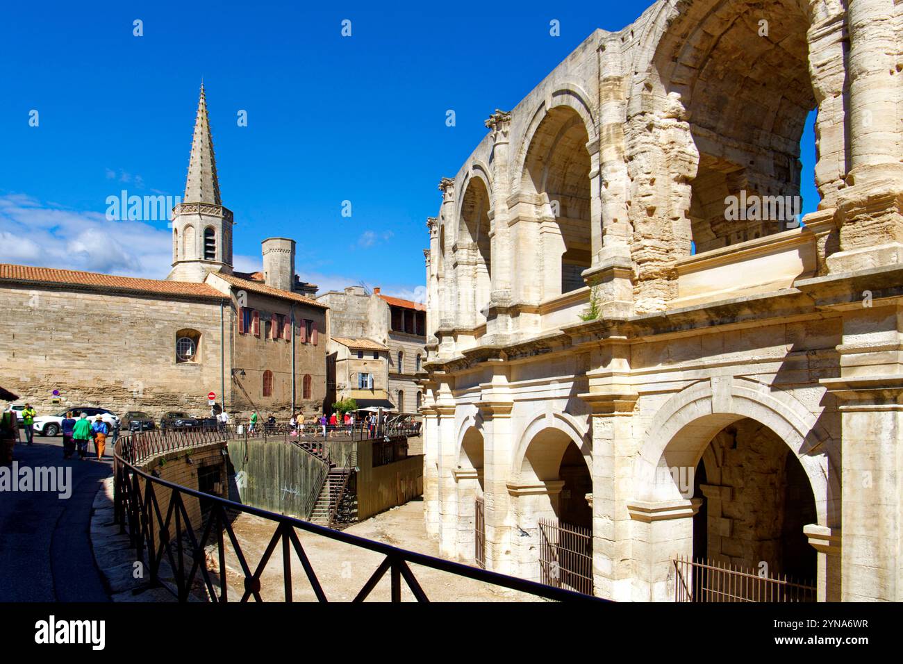 France, Bouches du Rhone, Arles, the Arenas, Roman Amphitheatre of 80 ...