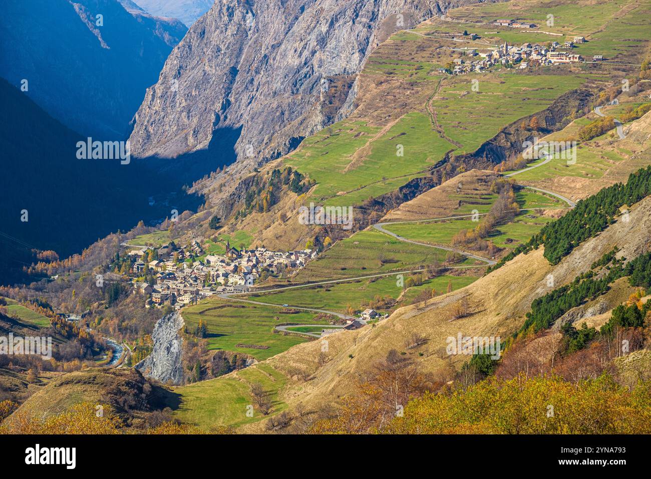 France, Hautes-Alpes, Oisans region, Romanche valley, La Grave, village ...