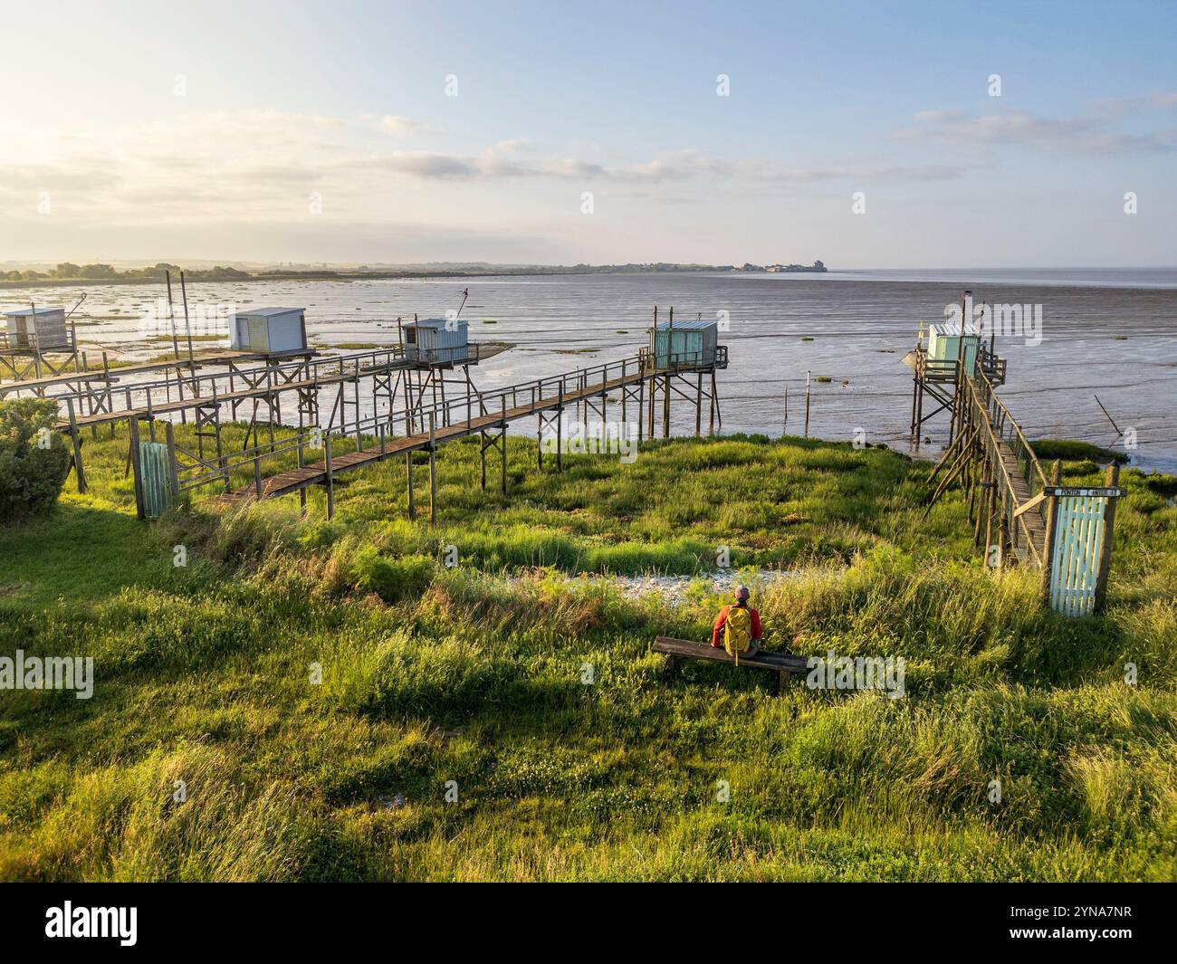 France, Charente-Maritime, the site of Port Maran between Meschers-sur ...