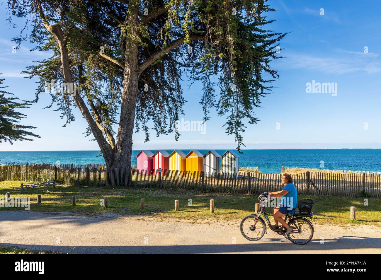 France, Charente-Maritime, île d'Oléron, La Brée-les-Bains, beach ...
