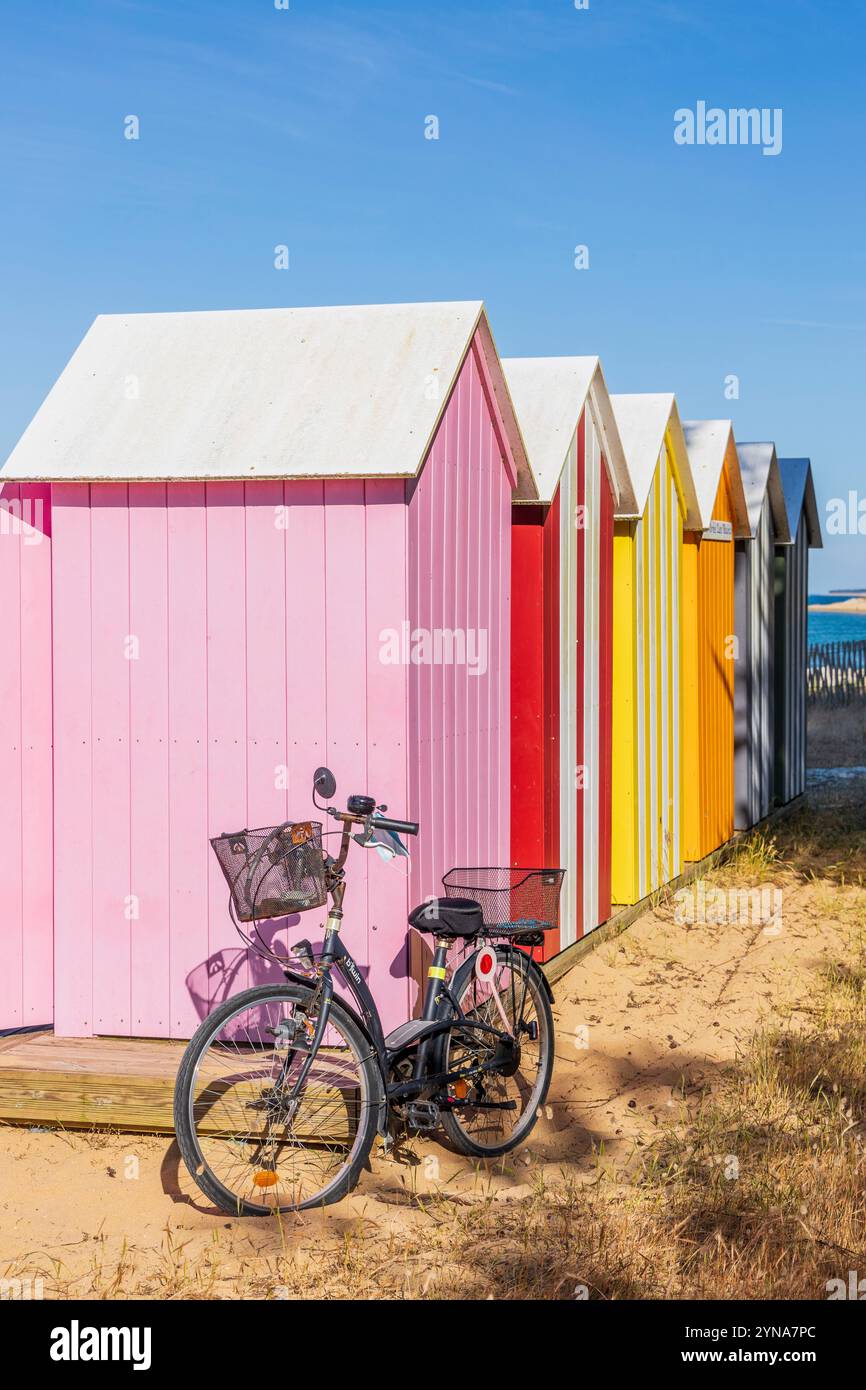 France, Charente-Maritime, île d'Oléron, La Brée-les-Bains, beach ...