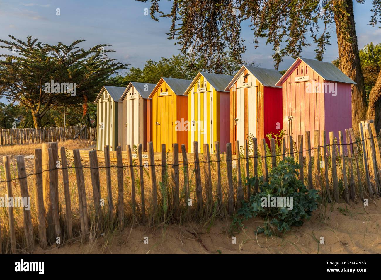 France, Charente-Maritime, île d'Oléron, La Brée-les-Bains, beach ...