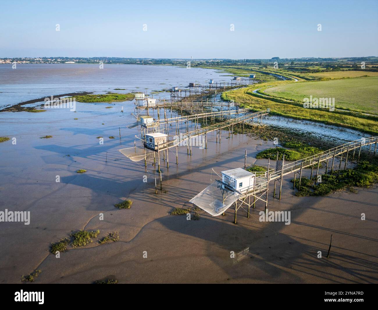 France, Charente-Maritime, the site of Port Maran between Meschers-sur ...