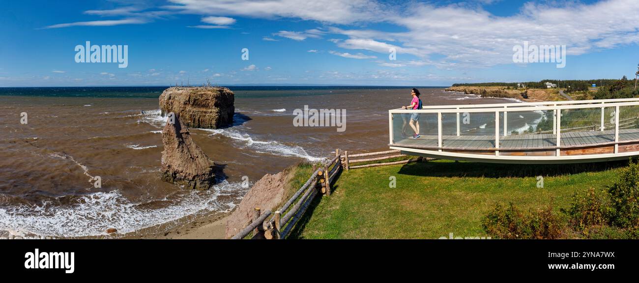Canada, province of New Brunswick, the Acadian coast, Pokeshaw, the ...