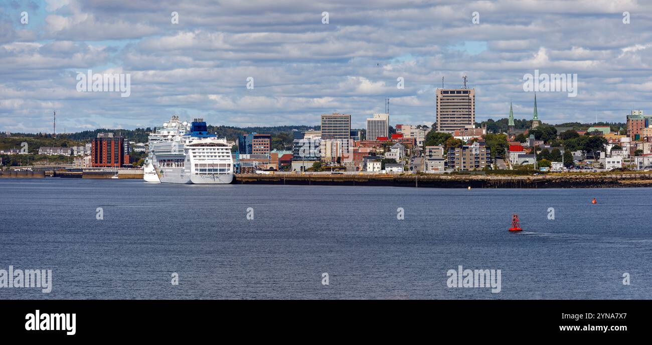 Canada, New Brunswick province, the port and old town of Saint John (St ...