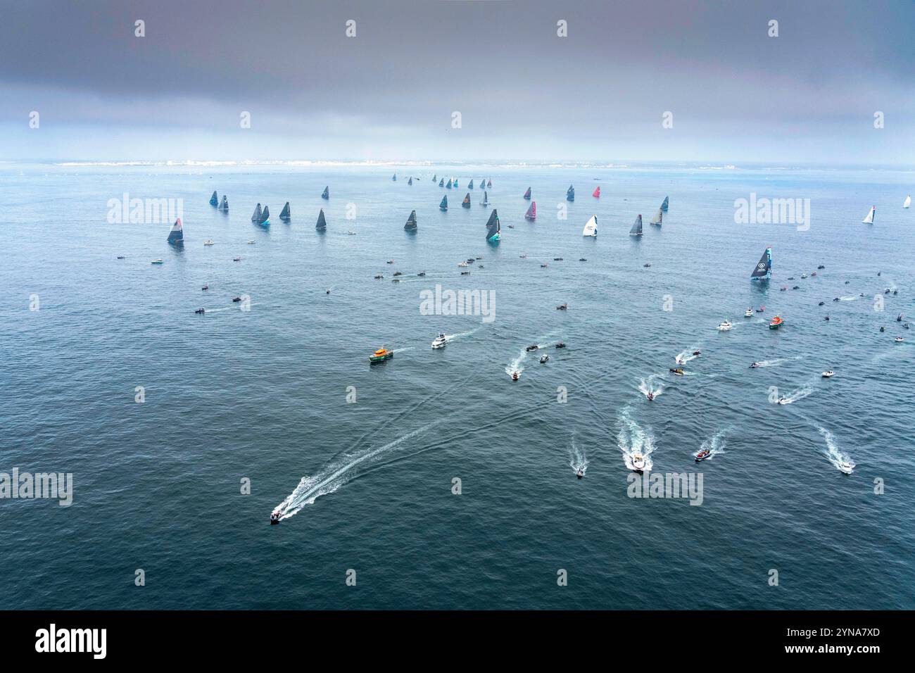 France, Vendee, Les Sables d'Olonne, start of the Vendee Globe ...