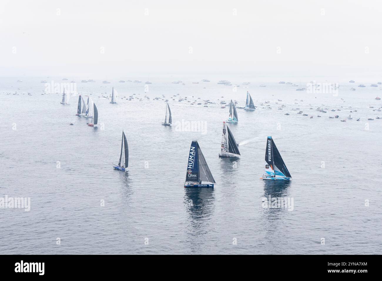 France, Vendee, Les Sables d'Olonne, start of the Vendee Globe ...