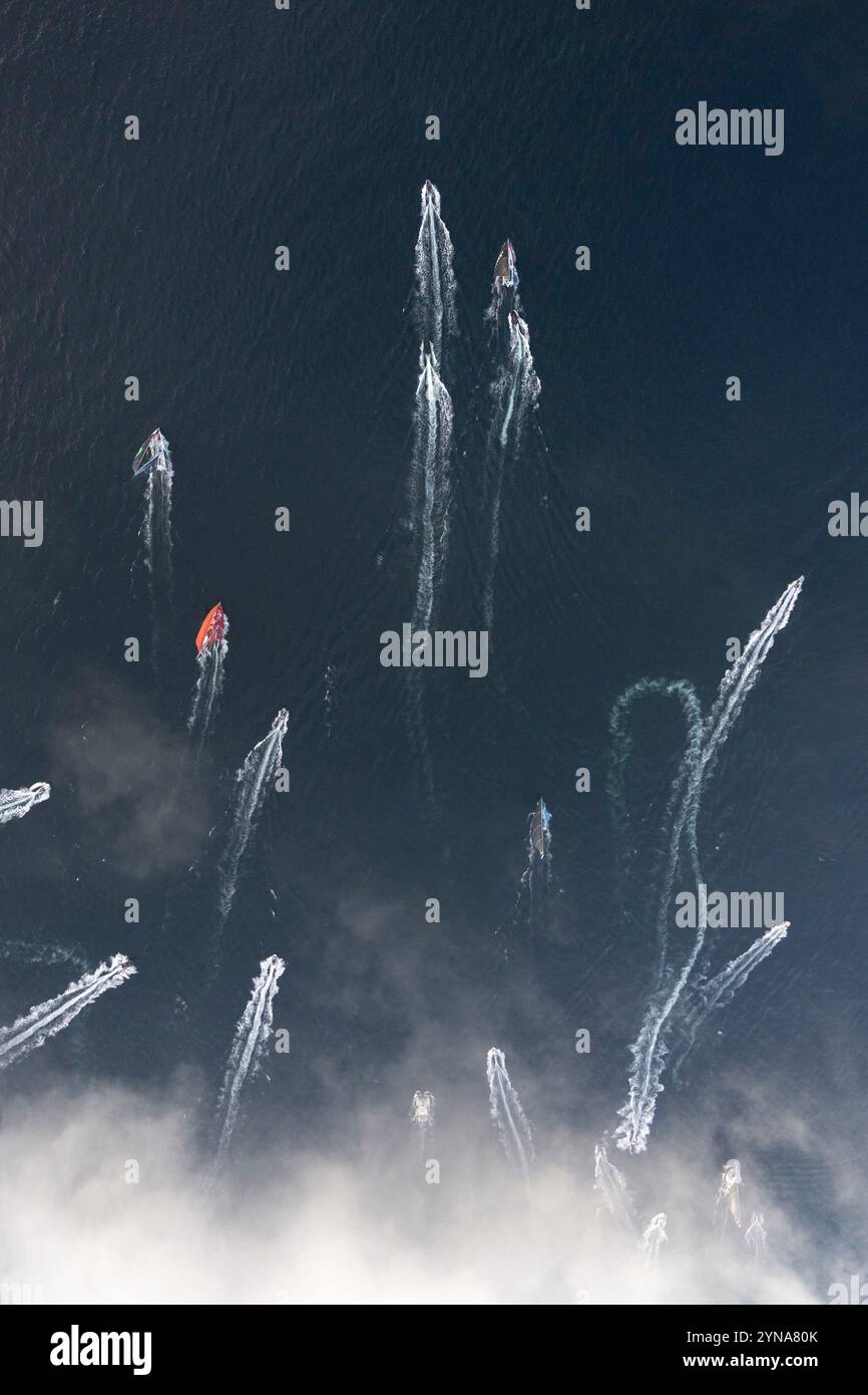 France, Vendee, Les Sables d'Olonne, start of the Vendee Globe ...