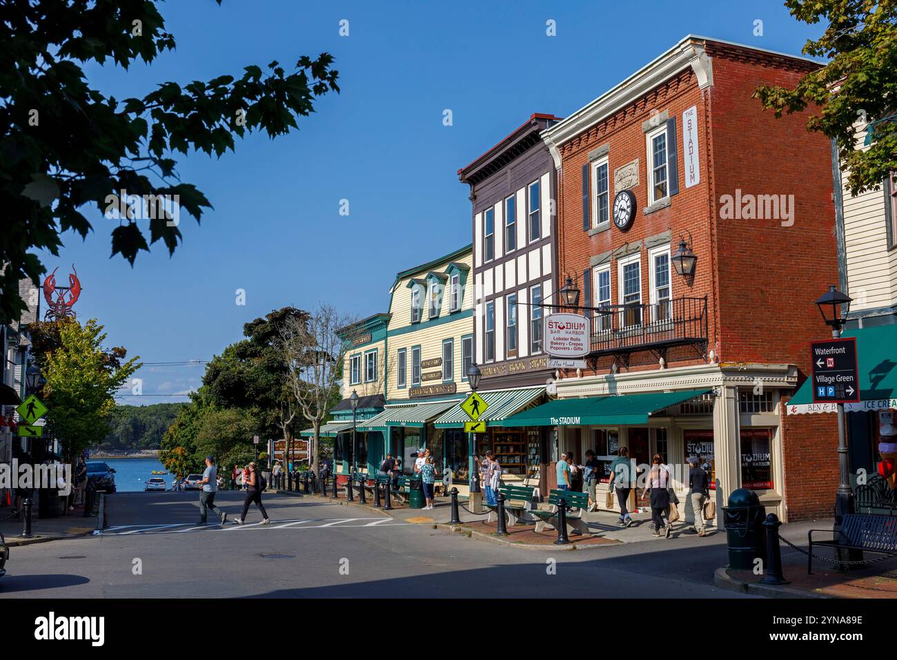 Bar harbor main street hi-res stock photography and images - Alamy