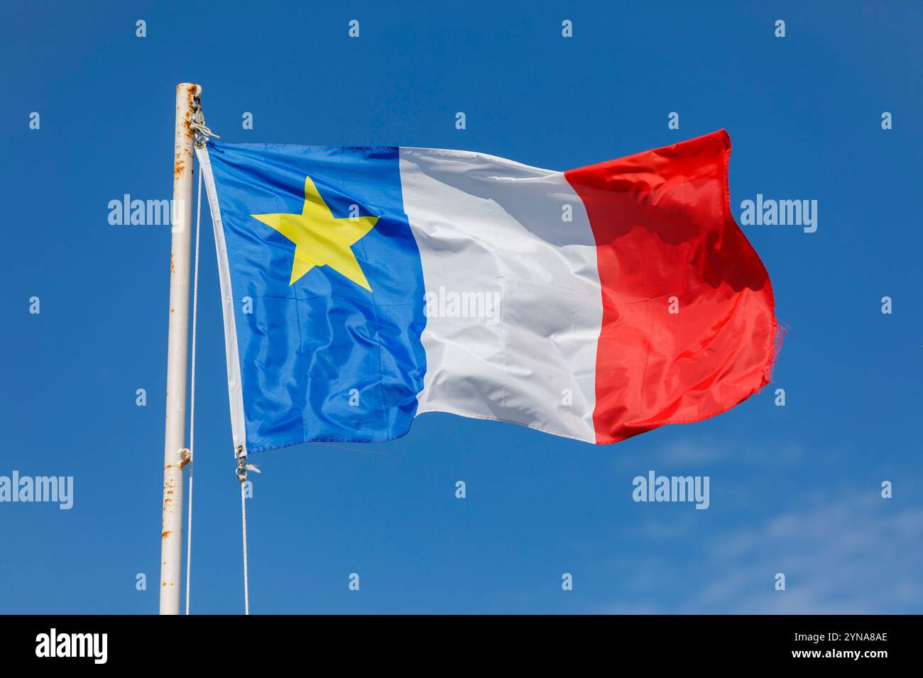 Canada, province of New Brunswick, the Acadian flag, the colors of ...