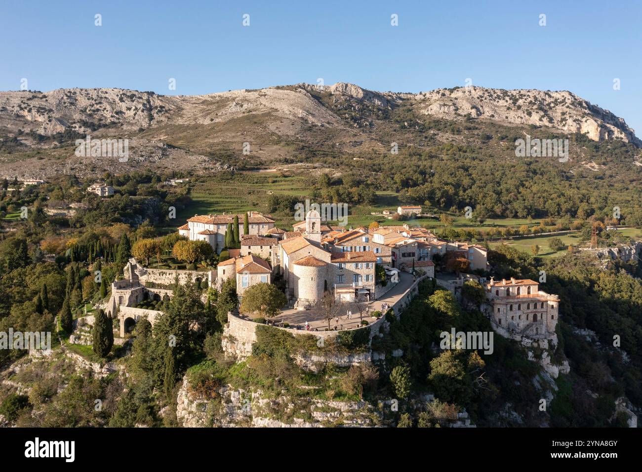 France, Alpes Maritimes, Gourdon, labeled The Most Beautiful Villages ...