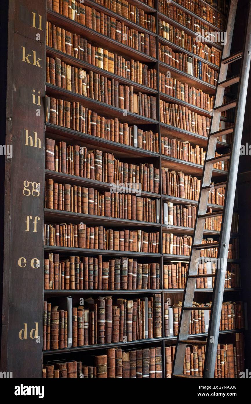 Ireland, Dublin, Trinity College, the old library, one of the most ...
