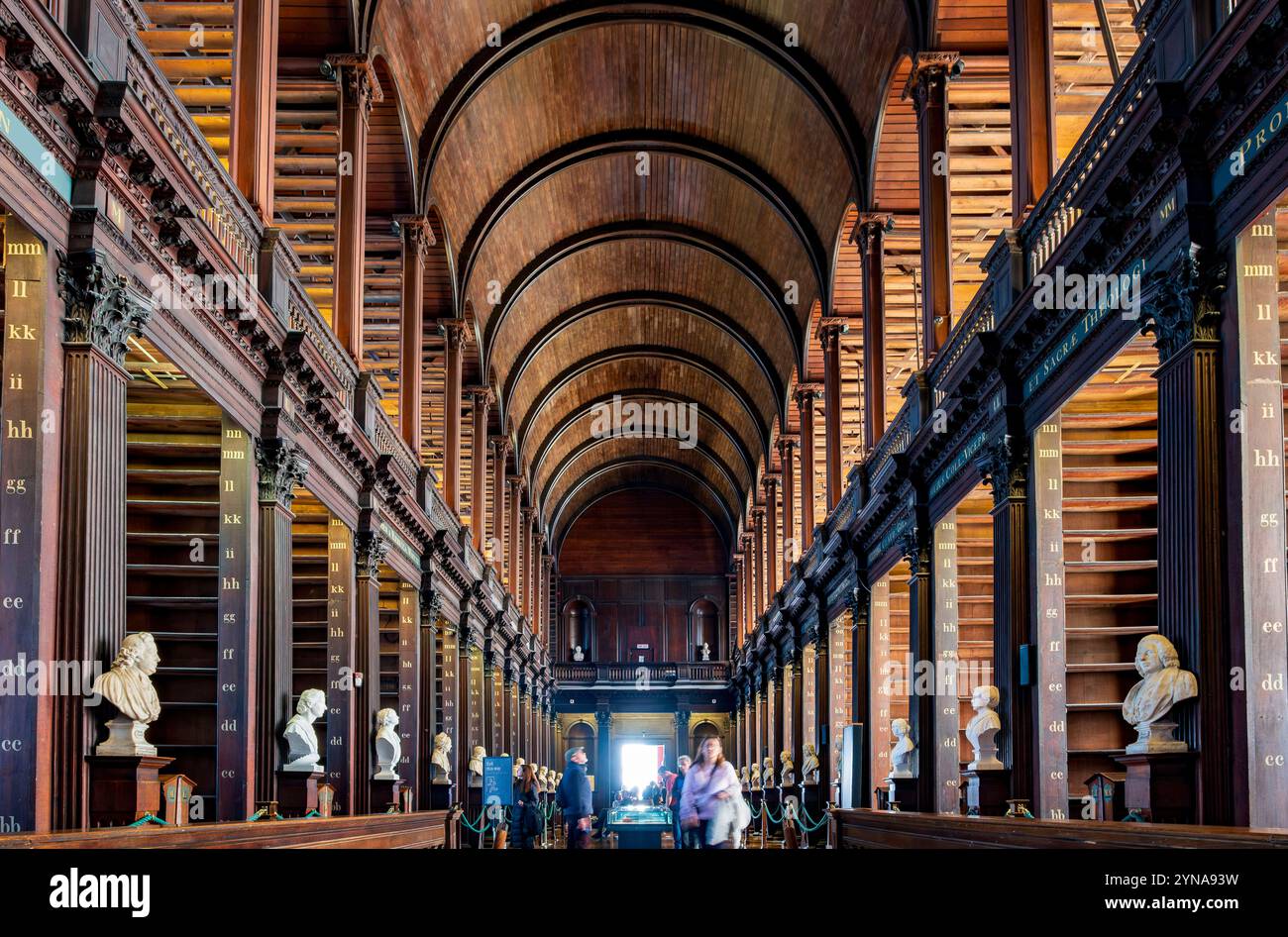 Ireland, Dublin, Trinity College, the old library, one of the most ...