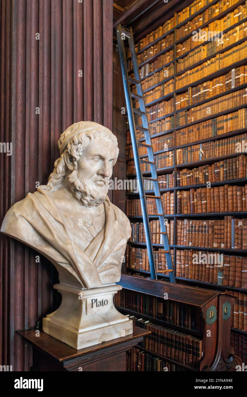 Ireland, Dublin, Trinity College, the old library, one of the most ...