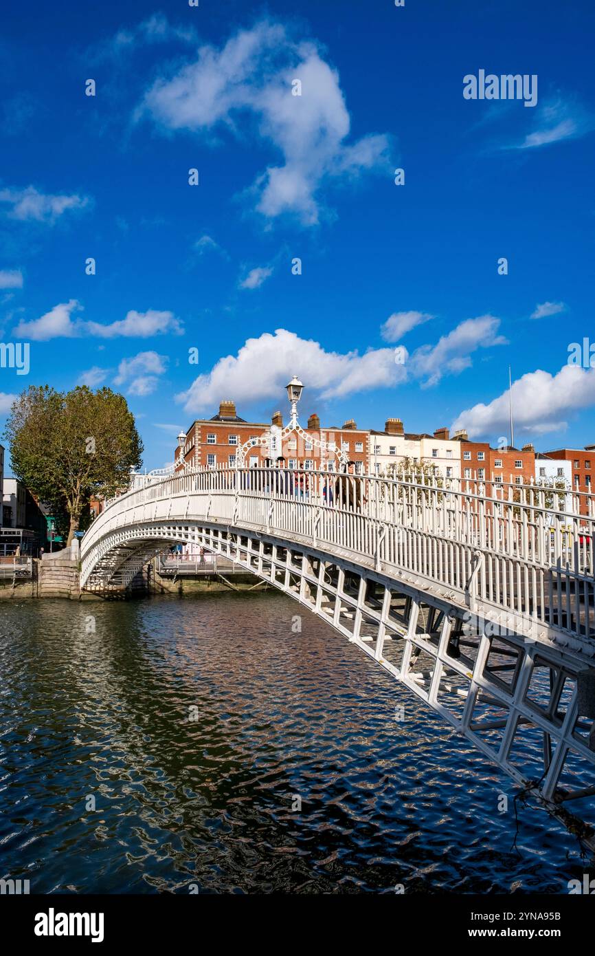 Republic of Ireland, County Dublin, Dublin, Ha'penny Bridge (1816 Stock ...