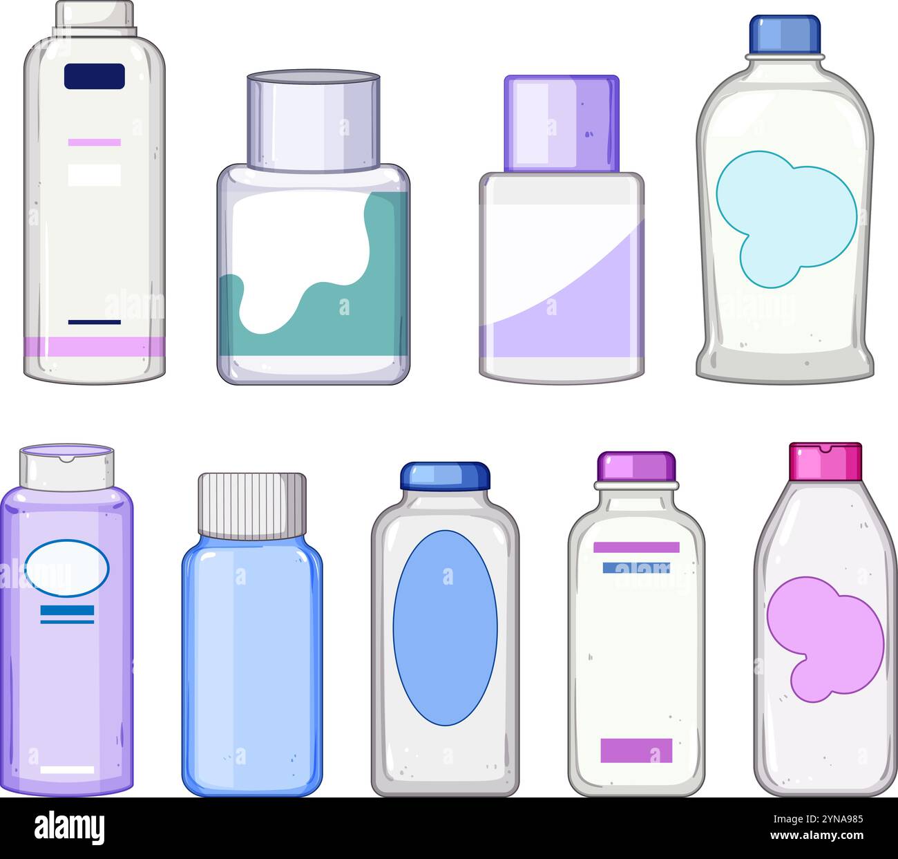 powder baby set cartoon vector illustration Stock Vector Image & Art ...