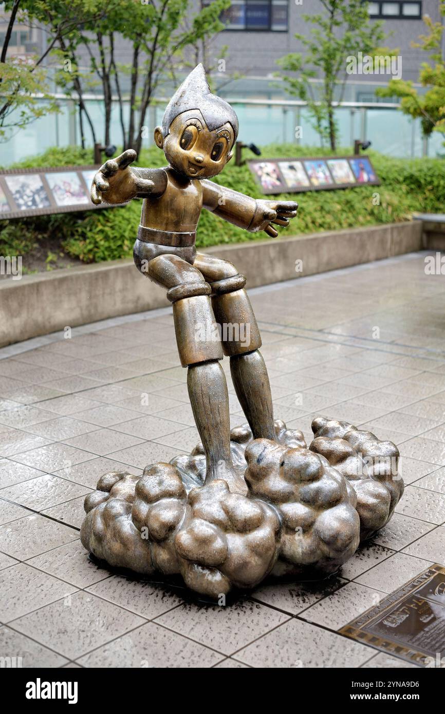 Japan, Honshu island, Kanto, Oizumi Gakuen, manga statue at Oizumi ...