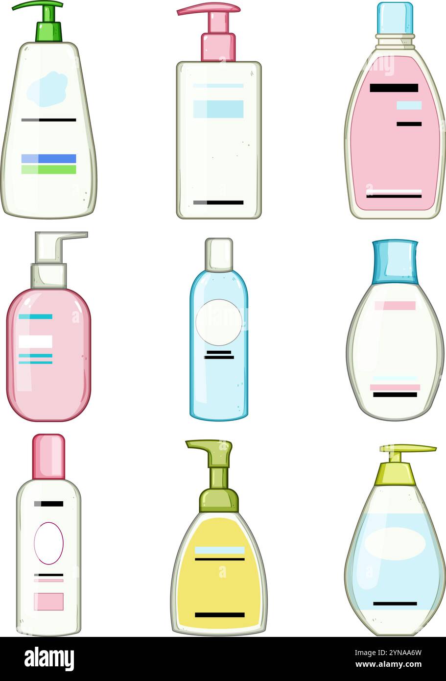 shampoo baby set cartoon vector illustration Stock Vector Image & Art ...