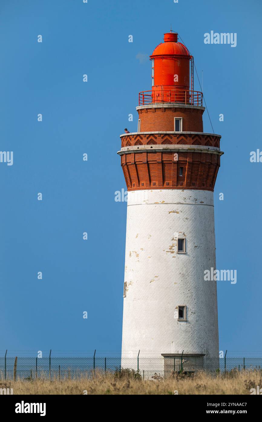 France, Somme, Baie de Somme, Ault, guided tour of the Ault lighthouse ...