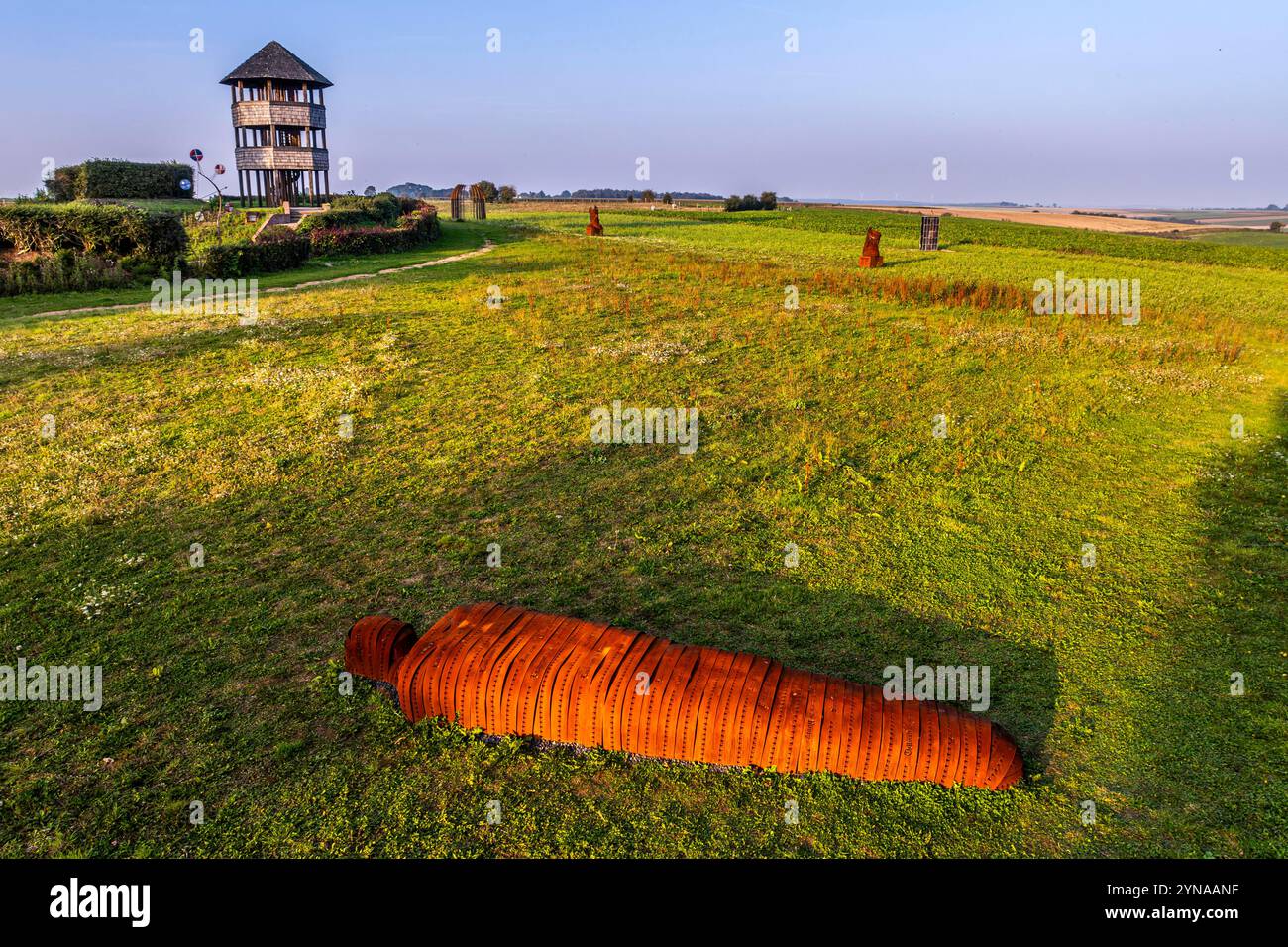 France, Somme, Crécy-en-Ponthieu, the battlefield of the famous Battle ...