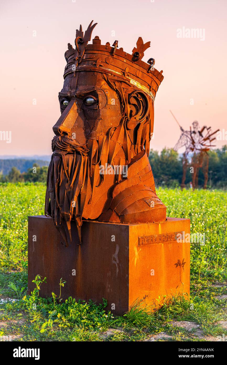 France, Somme, Crécy-en-Ponthieu, the battlefield of the famous Battle ...