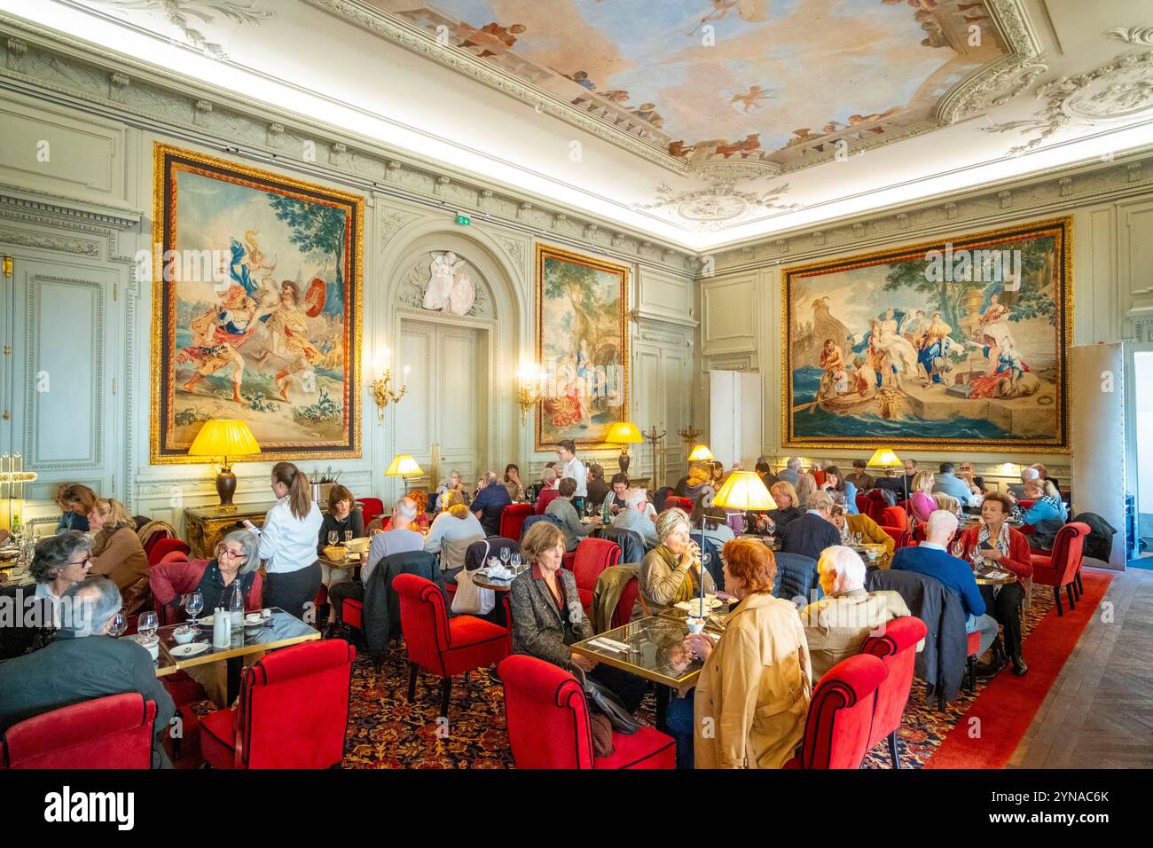 France, Paris, the Jacquemart Andre museum, the tea room Stock Photo - Alamy