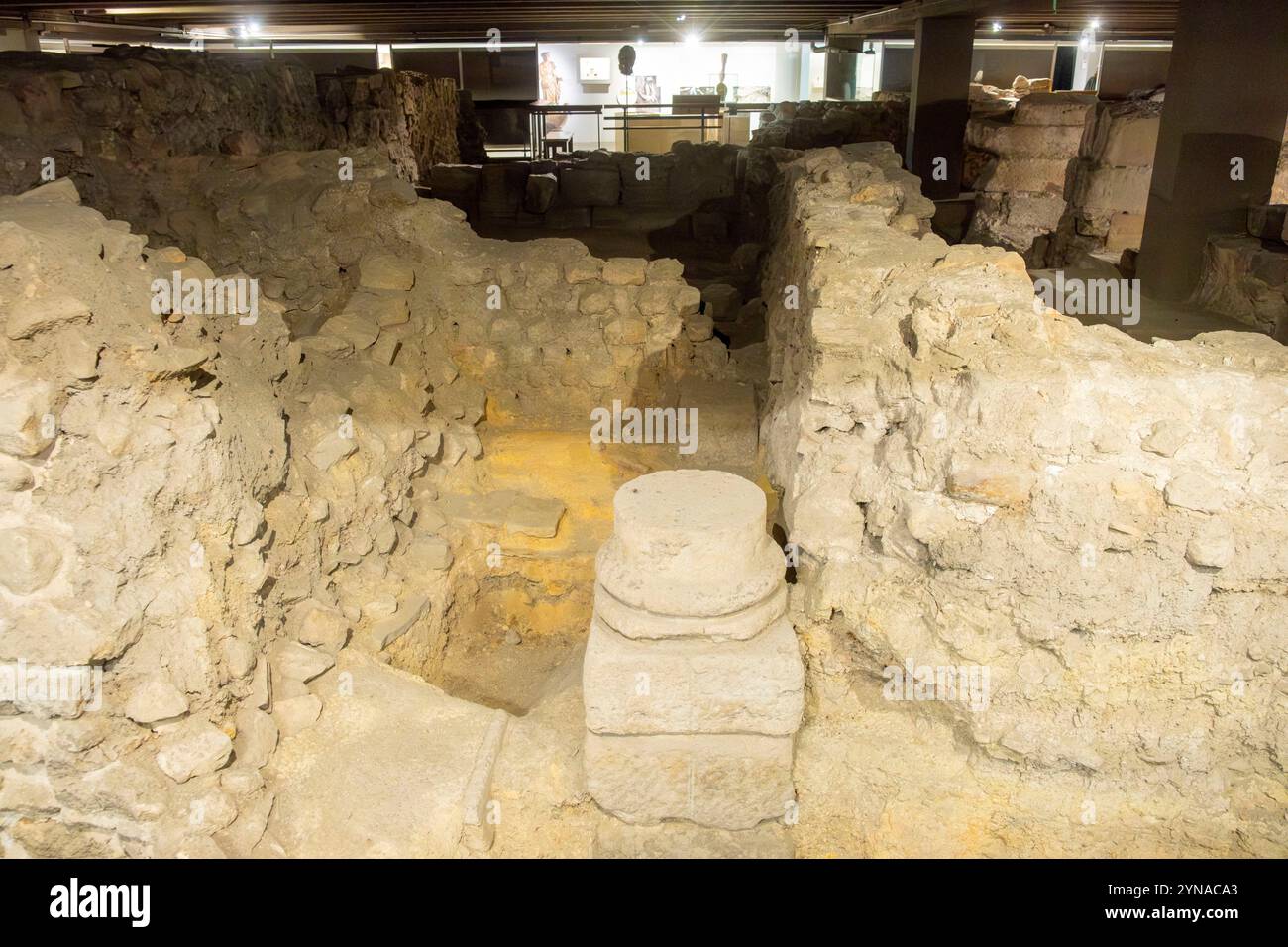France, Paris, Notre Dame de Paris, the archaeological crypt, this long ...
