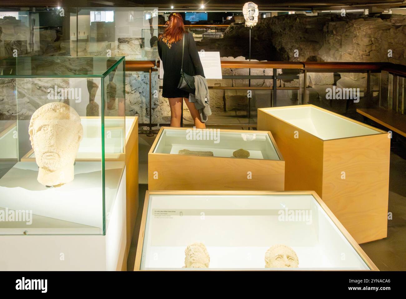 France, Paris, Notre Dame de Paris, the archaeological crypt Stock ...