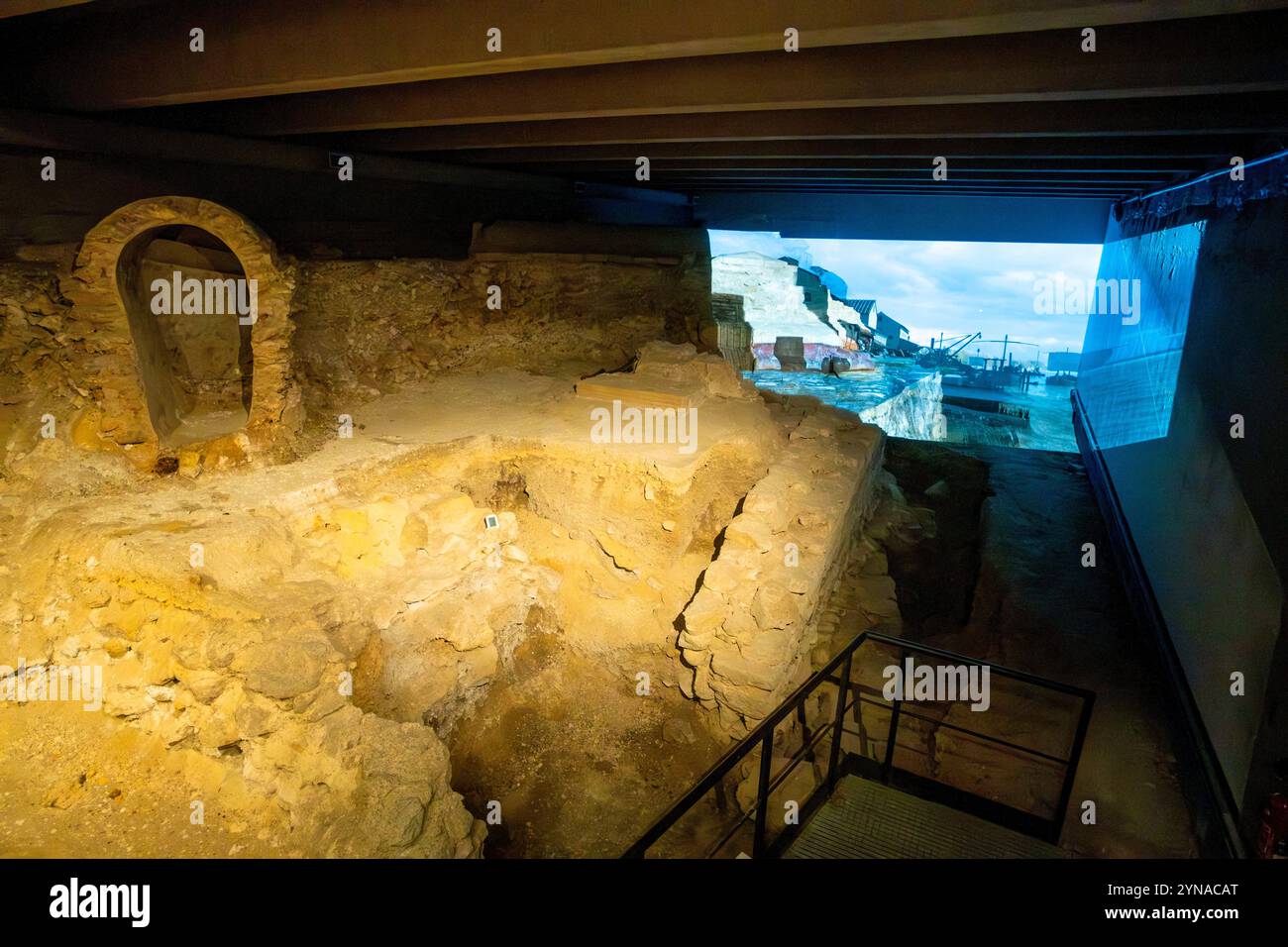 France, Paris, Notre Dame de Paris, the archaeological crypt, the only ...
